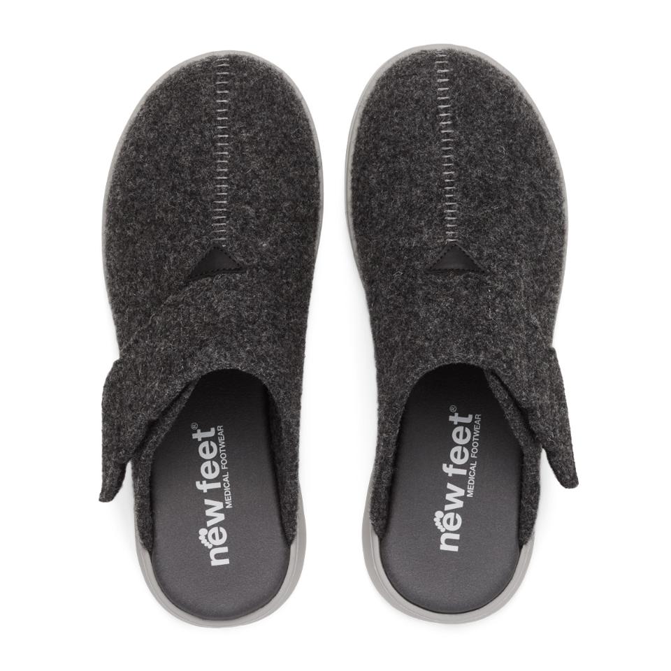 Slip-in hjemmesko med velcro til damer